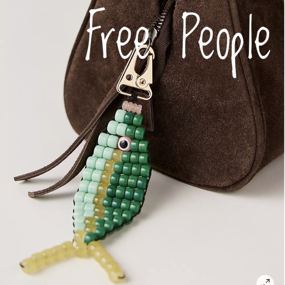Gaviota | Accessories | Handmade Beaded Fish Keychain Fun Beach Handbag Charm | Poshmark